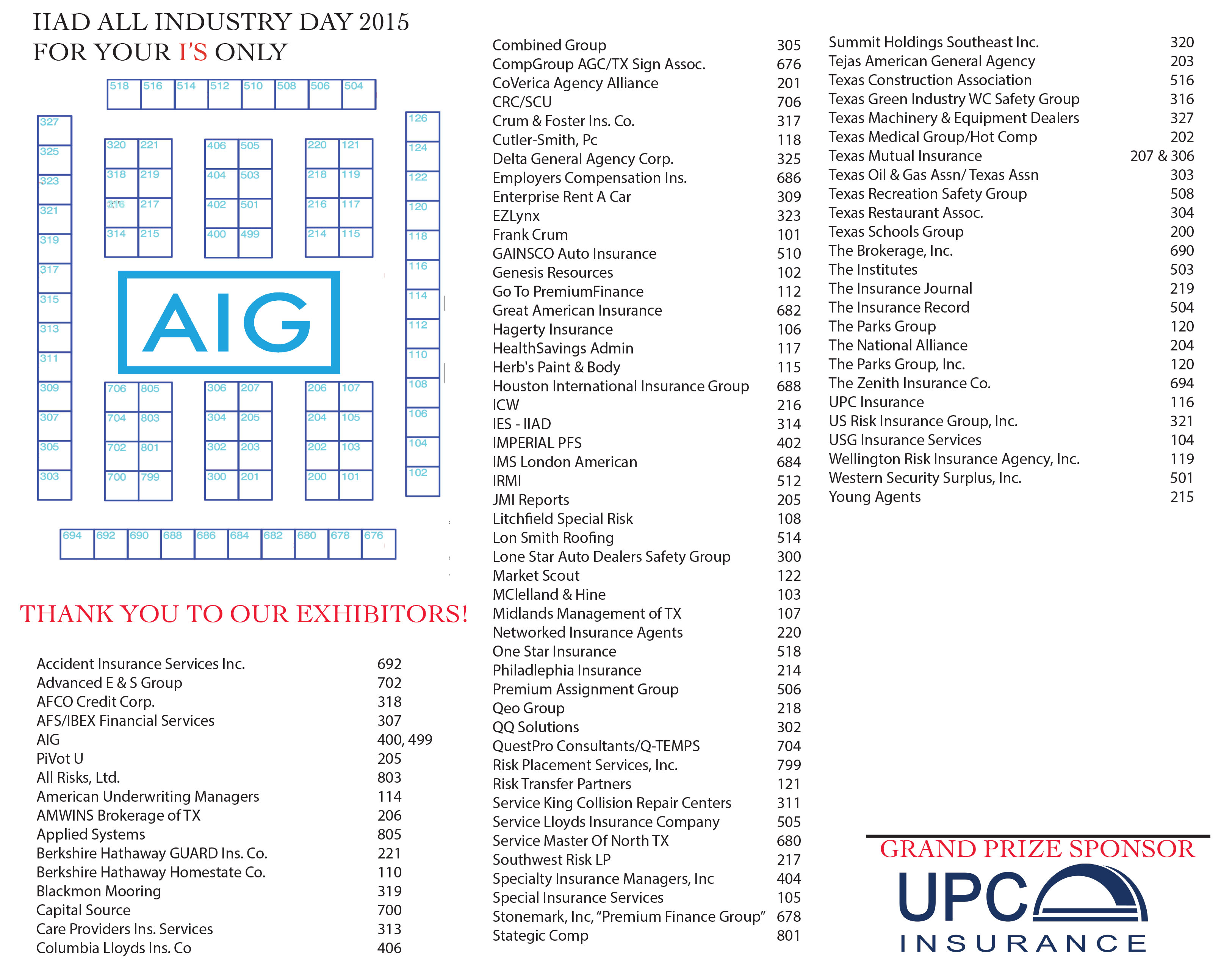 All Industry Day 2015 - Exhibitor Booths and FAQs - Independent ...