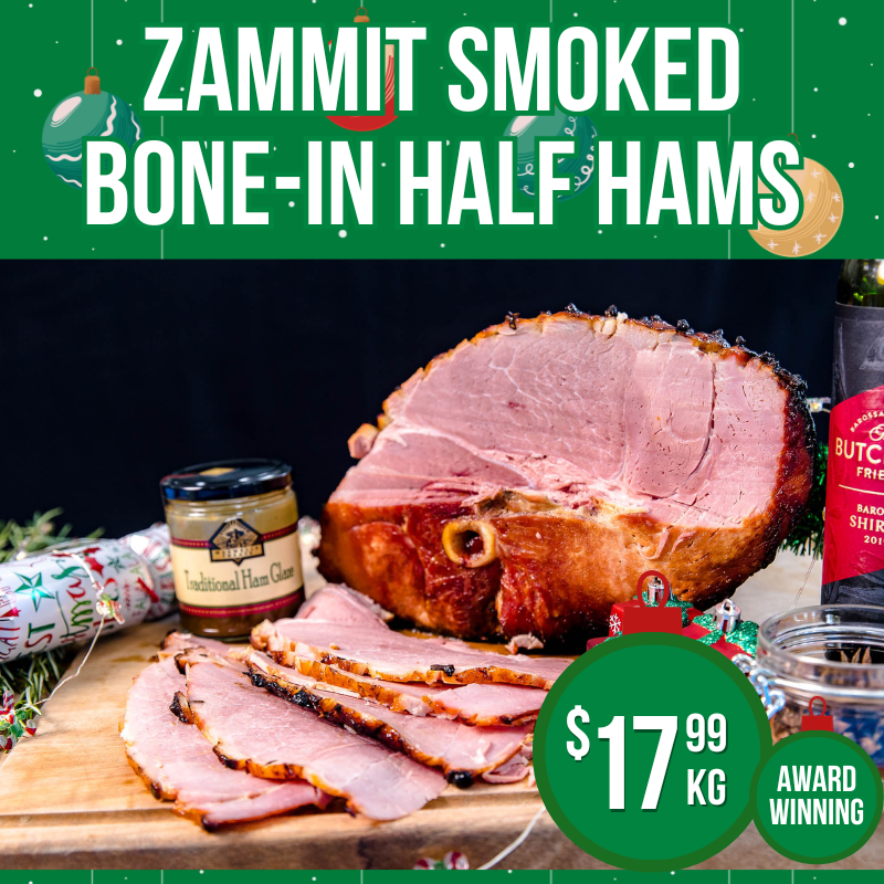 Zammit Smoked Bone-in Leg Ham $17.99kg