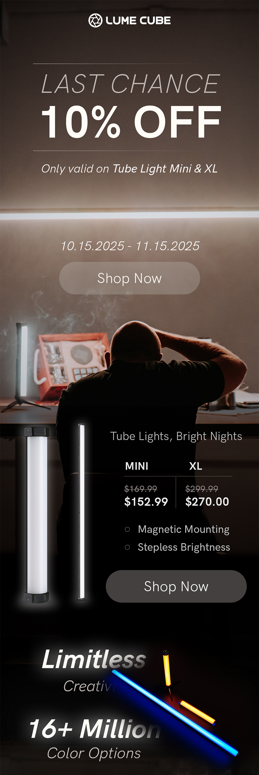 Shiroi Kiba JutSu: Last Chance: 10% Off Tube Lights