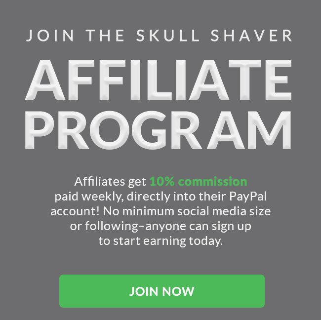 Join our affiliate program - Skull Shaver