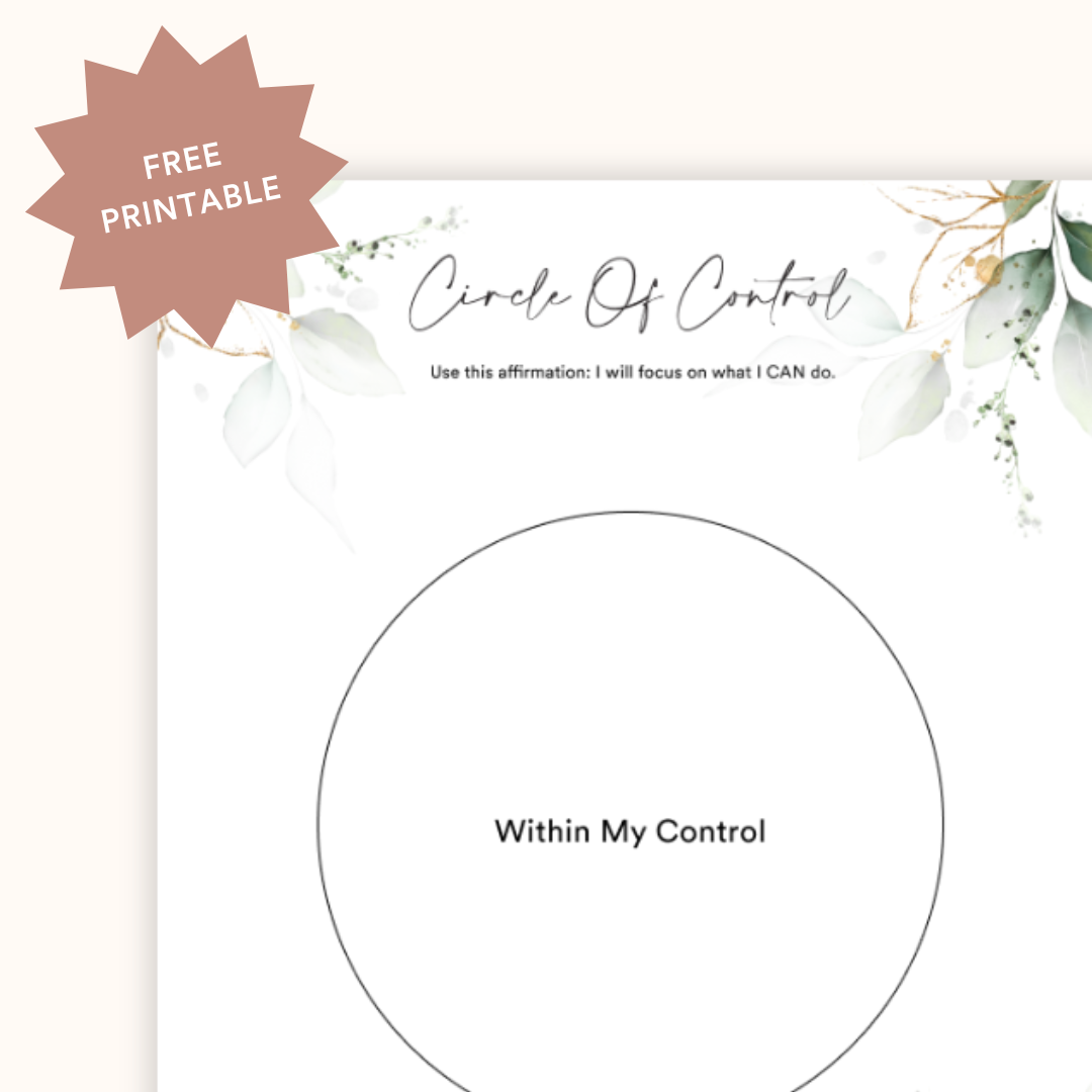 Circle of Control Free Printable – Silk + Sonder