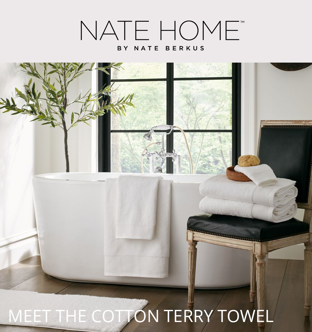 🤩 Pamper Yourself with Nate Home's Cotton Terry Towel 🤩 - M Design