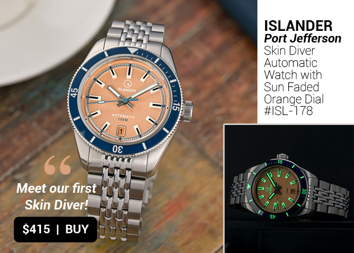 Islander Port Jefferson GMT Skin Diver Automatic Watch With, 12/22/2023