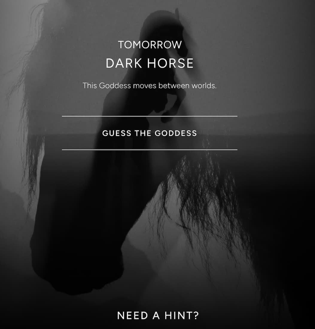 韩寒: NEW GODDESS INCOMING