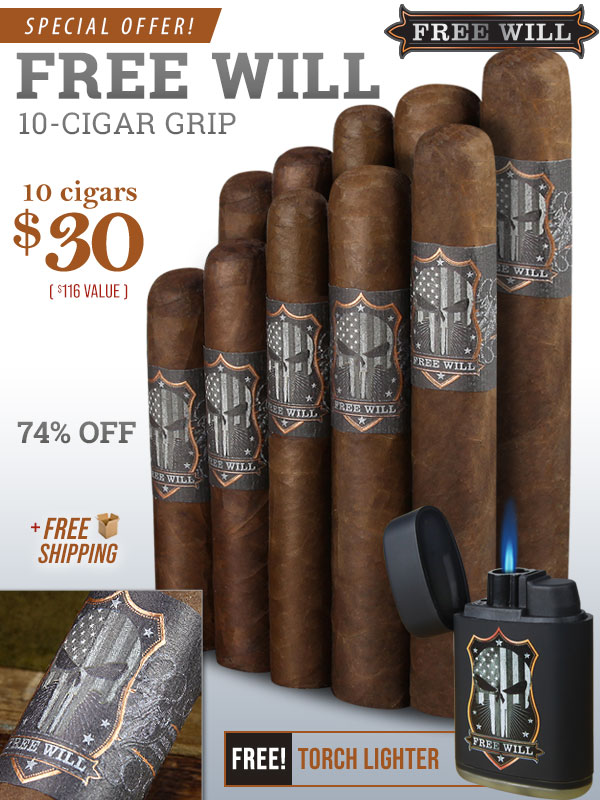 Something special. Free Will deal + free torch lighter - Cigar Page