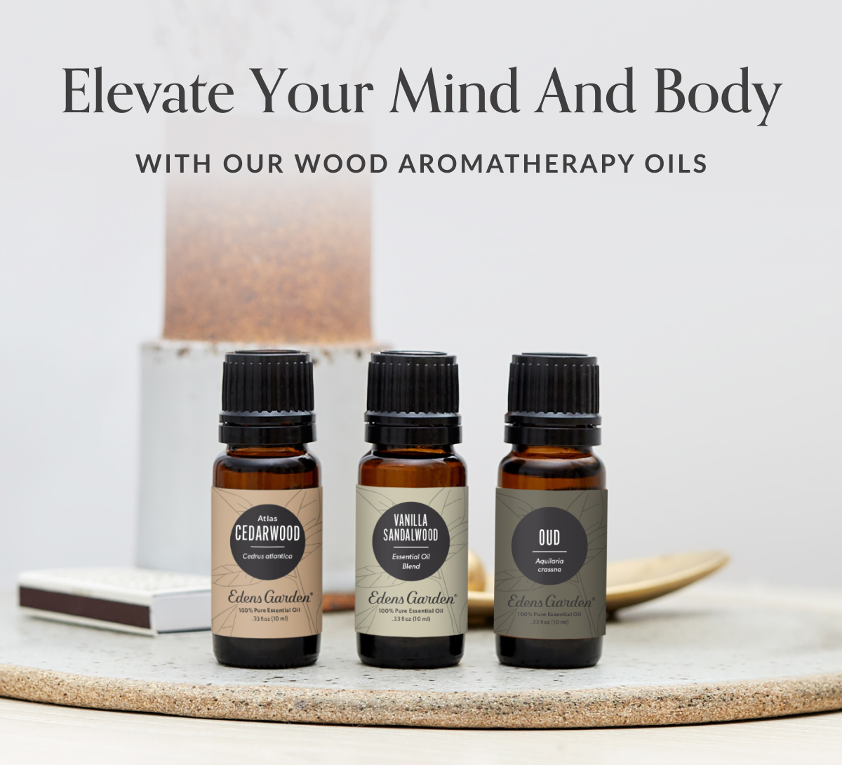 Elevate Your Mind and Body | with Our Wood Aromatherapy Oils