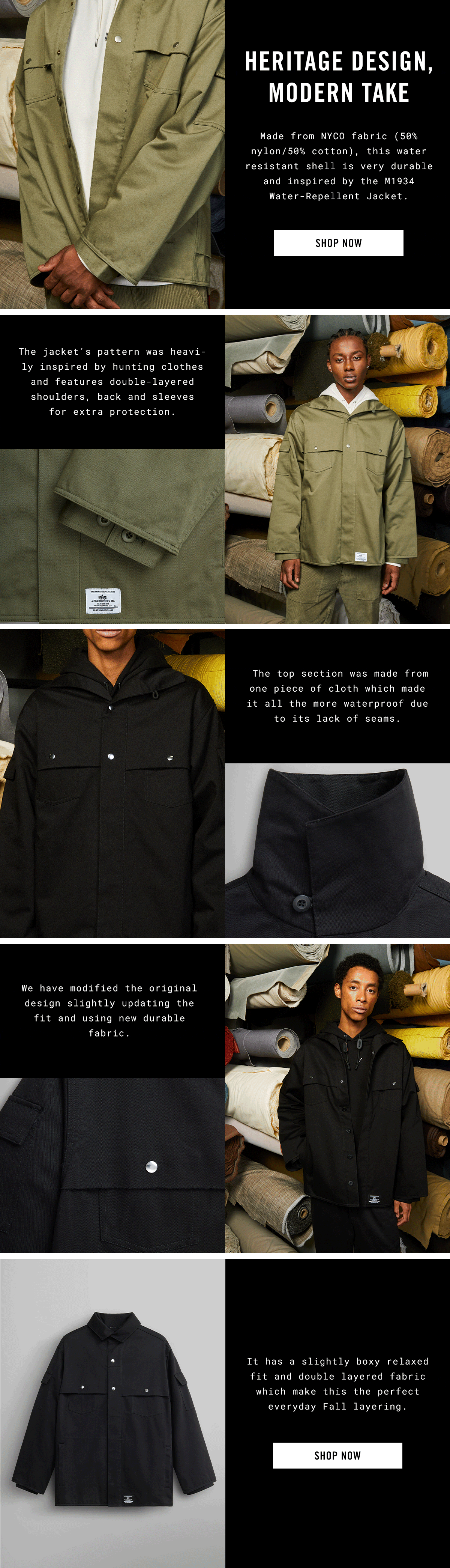New Design: The M1934 Jacket Coat - Alpha Industries