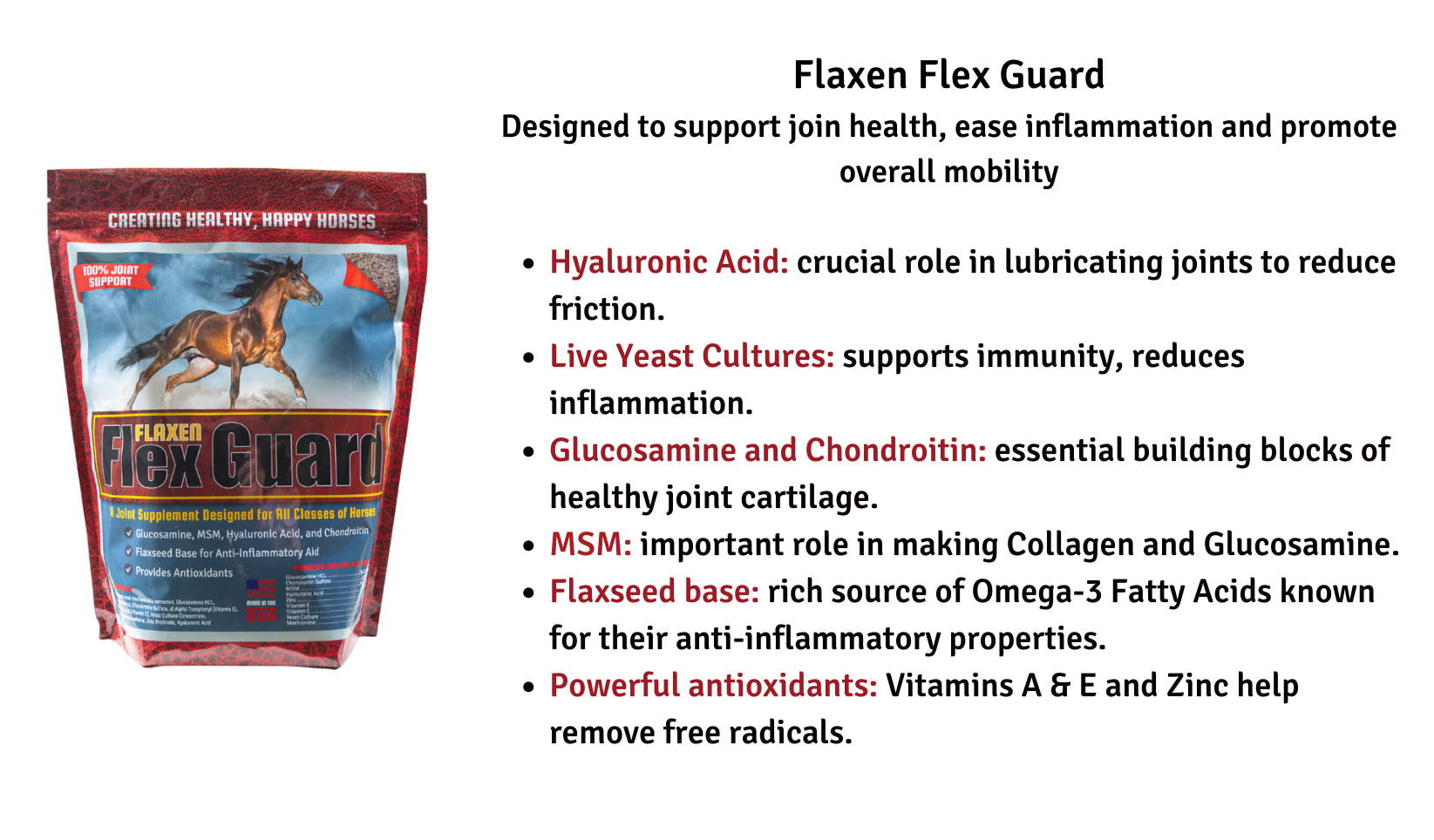 Put your horse at ease with a joint supplement - Horse Guard