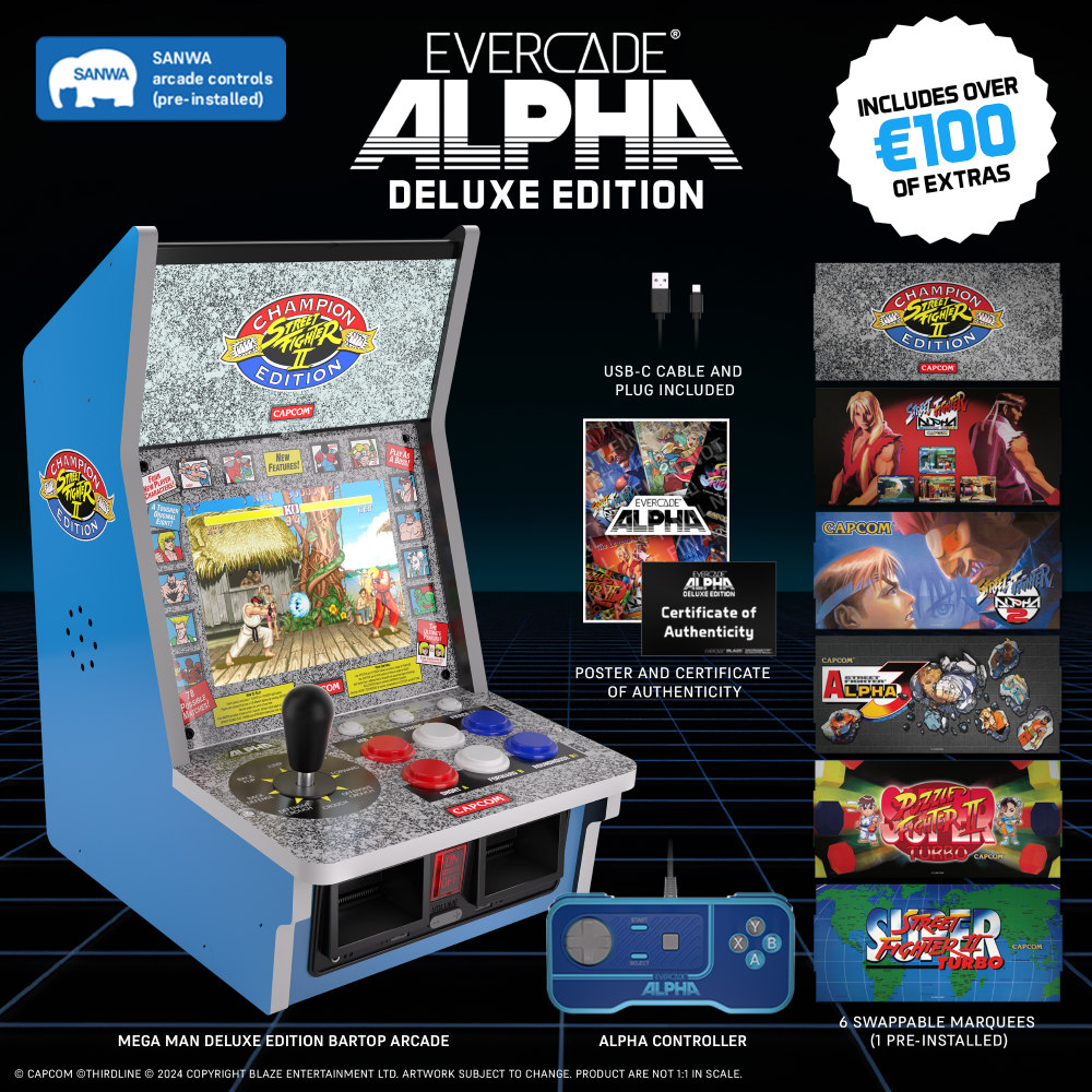 Evercade Alpha, Evercase-Bartop Arcade Machine, Announced