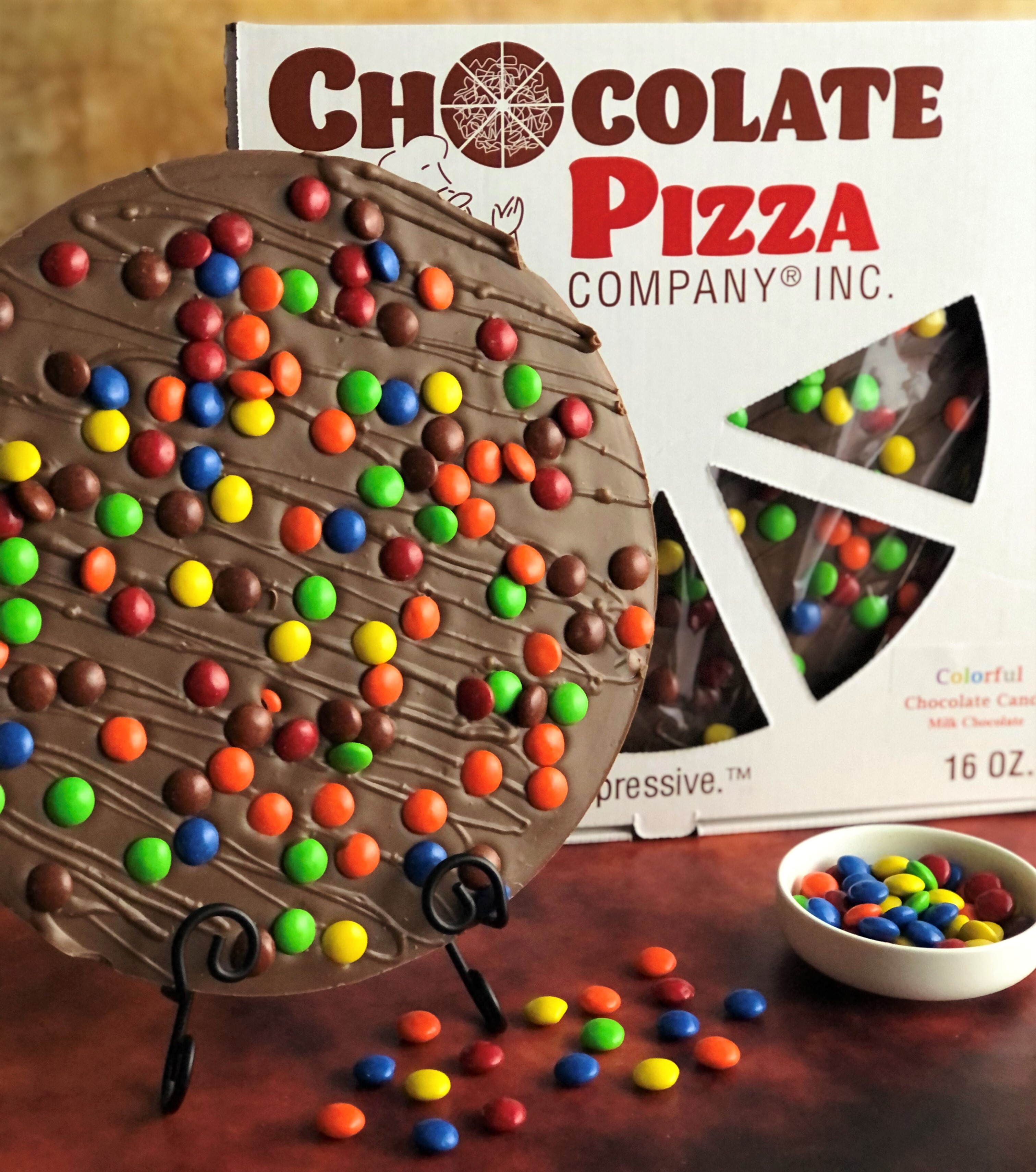 Peppermint Bark White Chocolate Pizza - Gourmet Gift