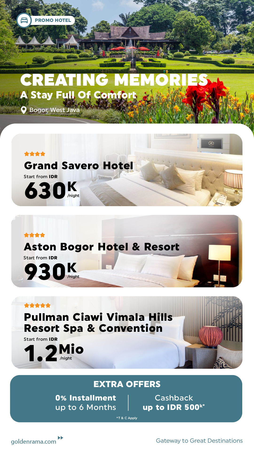 Promo Hotel Bogor | Golden Rama Tours and Travel