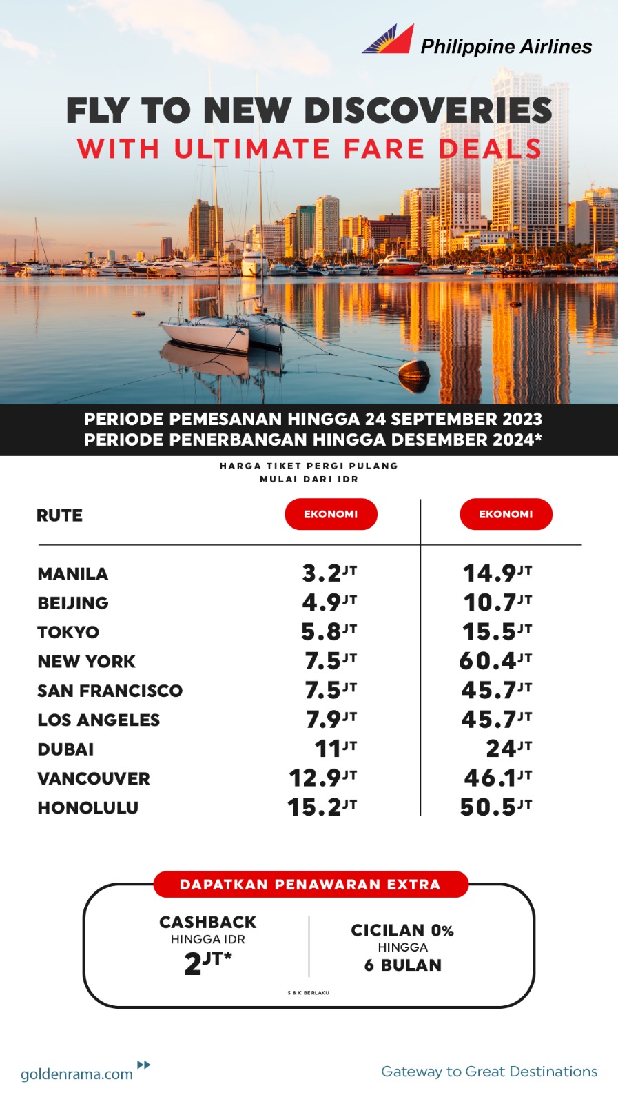 Philippine Airlines Promo Fare | Golden Rama Tours and Travel