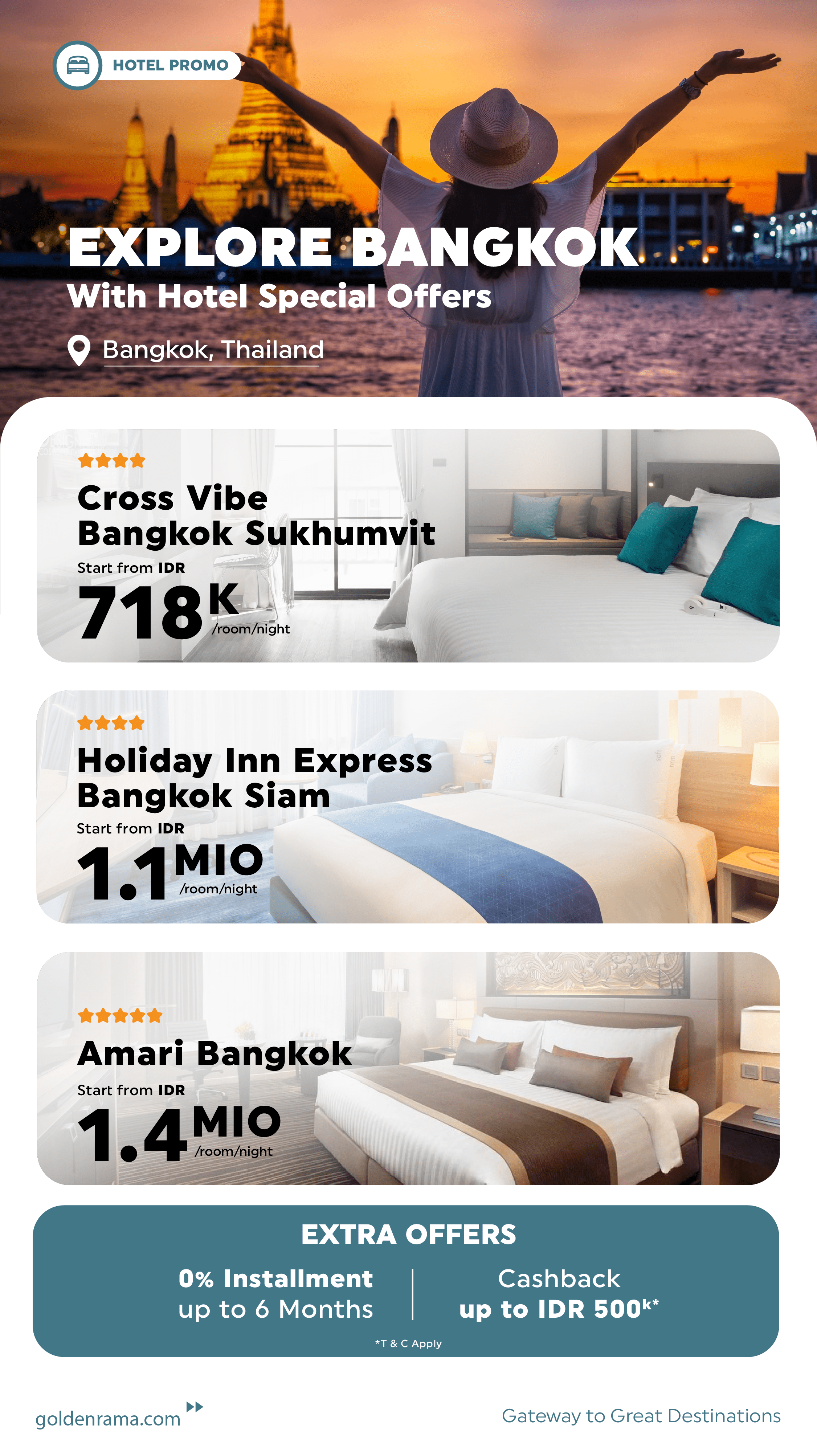 Explore Bangkok with Hotel Special Offers | Golden Rama Tours and Travel