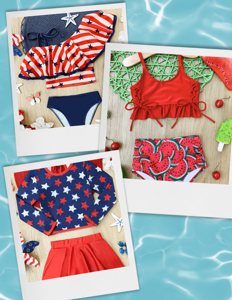stars, stripes, and sunshine: snag her perfect suit for the 4th! 🙌👙 ...