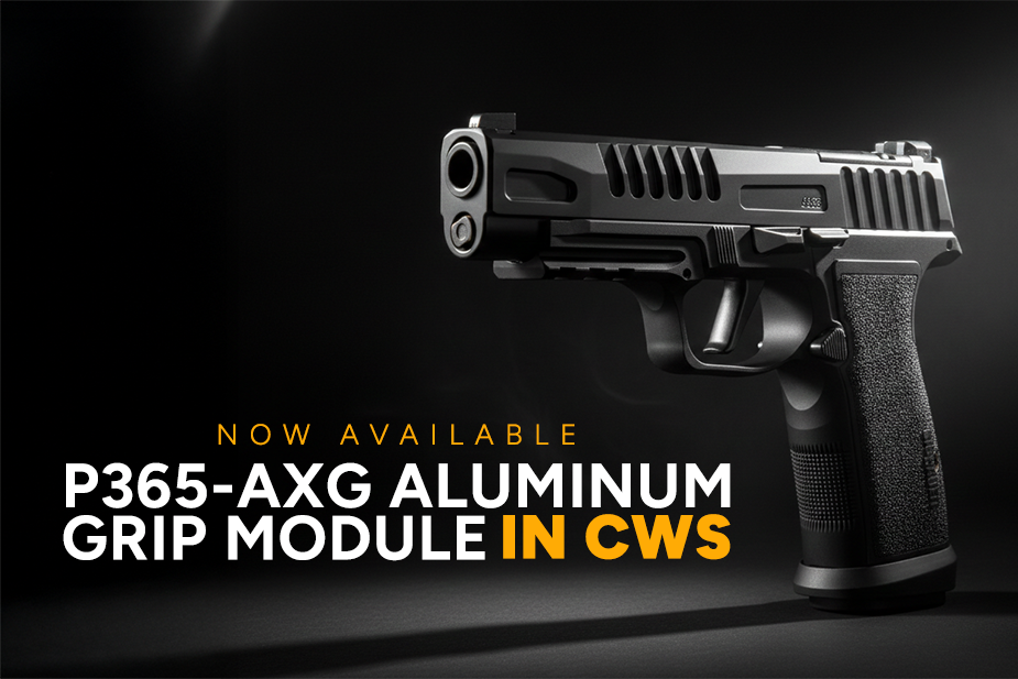 Now Available: P365-AXG Aluminum Grip Mod in Custom Works Studio | FOG HORN