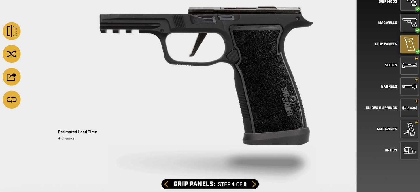 Now Available: P365-AXG Aluminum Grip Mod in Custom Works Studio | FOG HORN