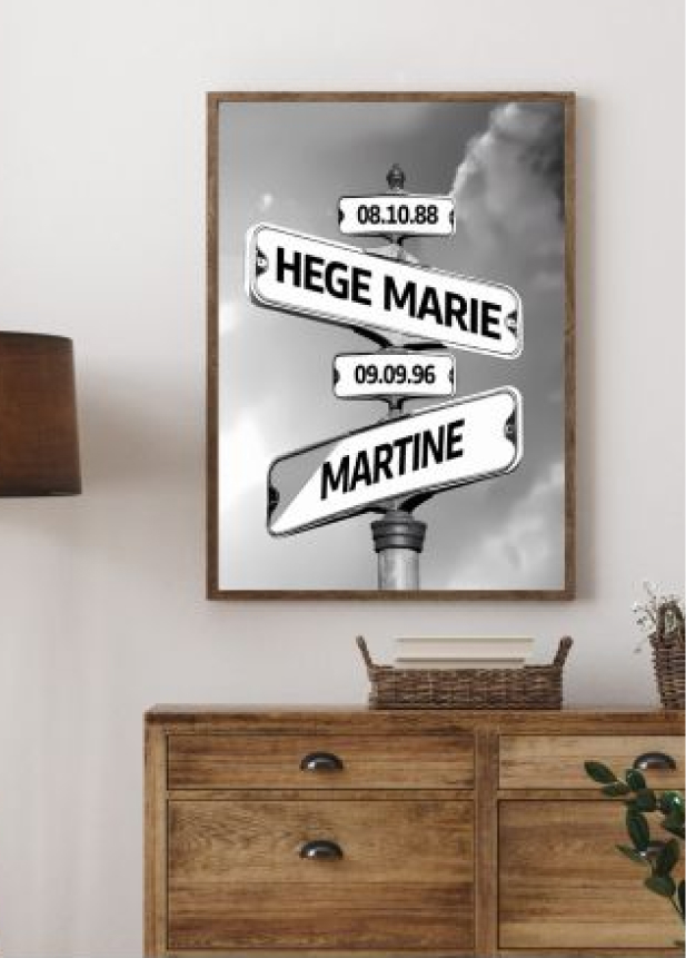 Namly Design | Personlige navneskilte | Hurtig levering, fri fragt