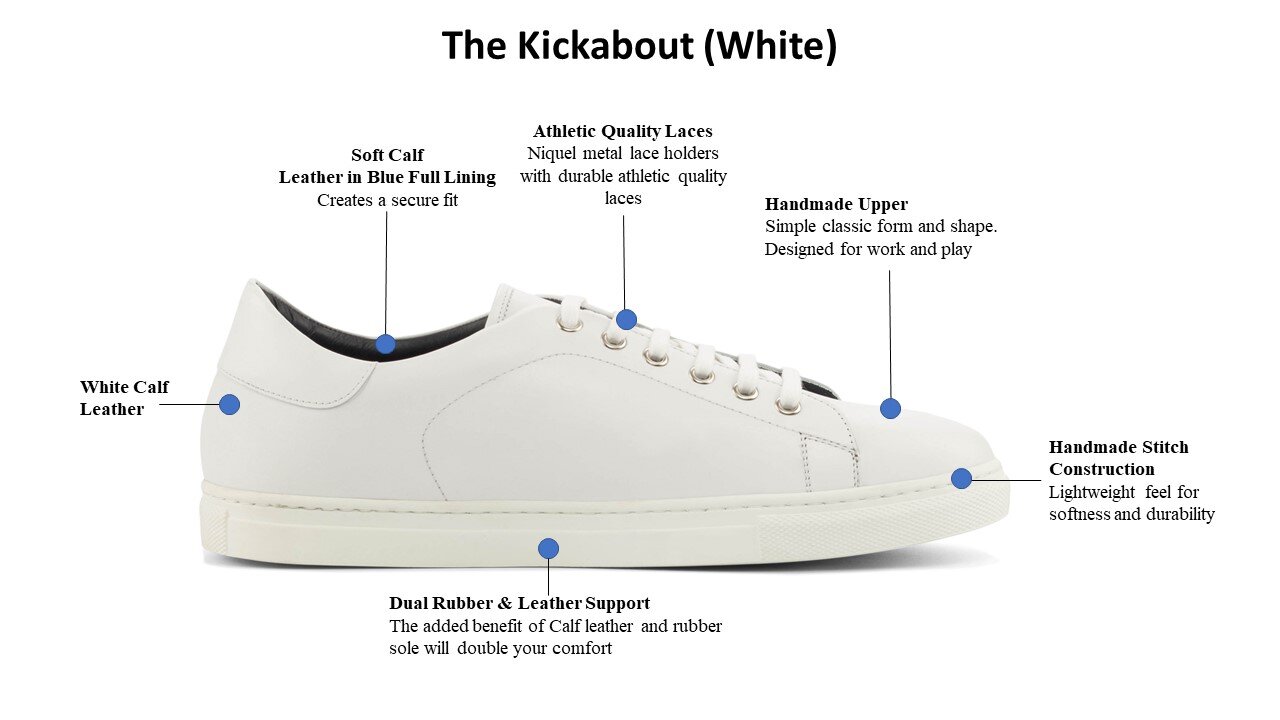 GO TO THE KICKABOUT (WHITE) STREET SNEAKER