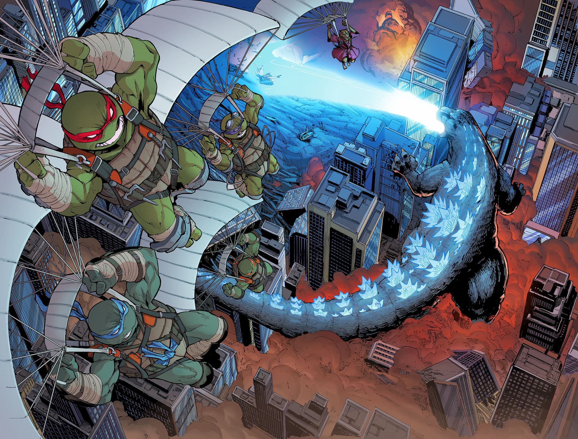 FIRST LOOK AT THE BLOCKBUSTER CROSSOVER EVENT TEENAGE MUTANT NINJA ...