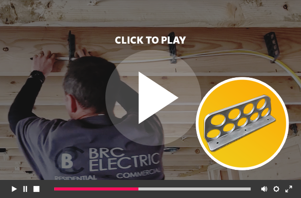 Screw on multi-hole cable bracket for perfect homeruns