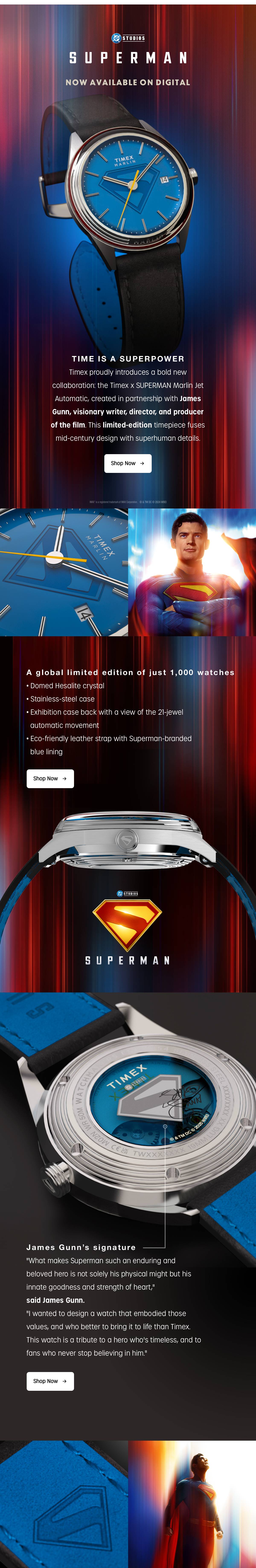 Timex x SUPERMAN Is Here! | Time is a Superpower. Make it Yours. - Timex