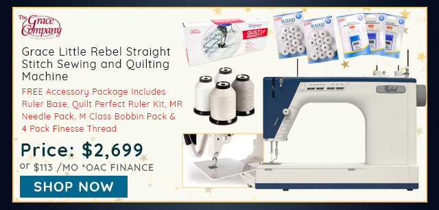 Grace Little Rebel Straight Stitch Sewing and Quilting Machine With ...