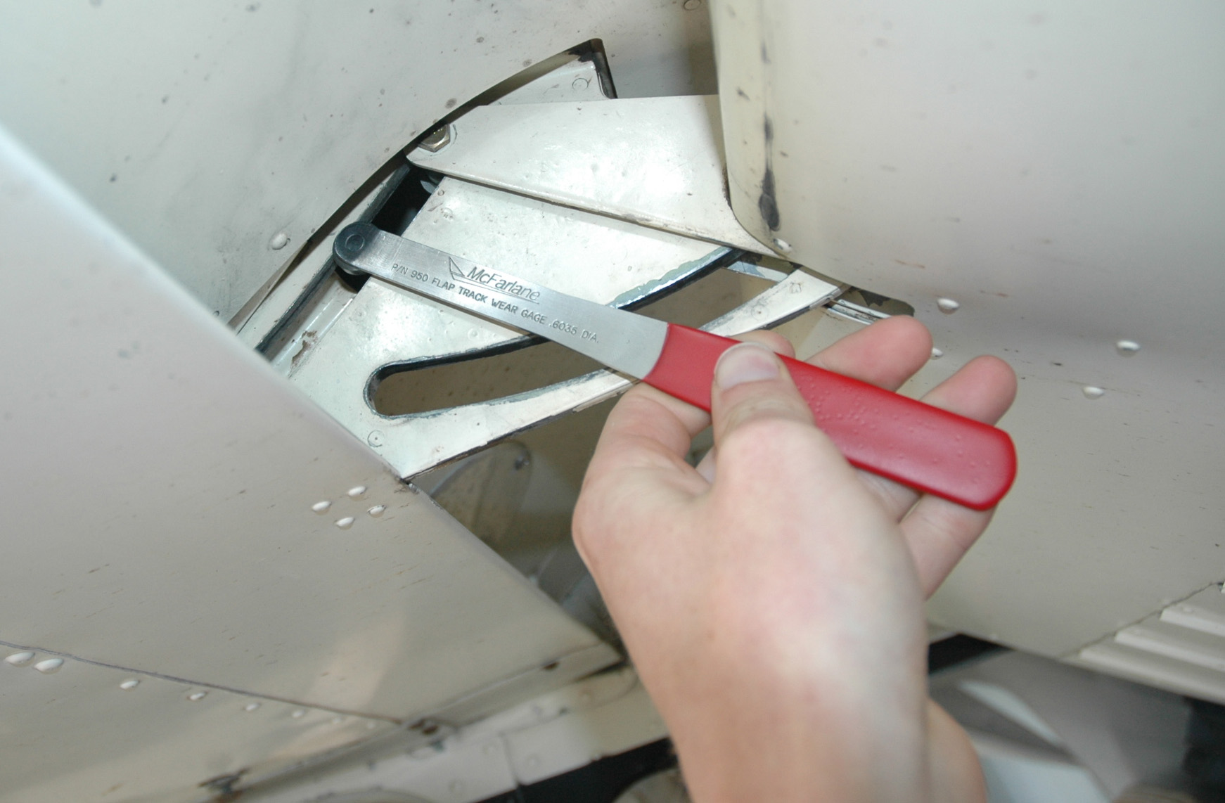 Determine if your flap tracks are worn beyond service limits!
