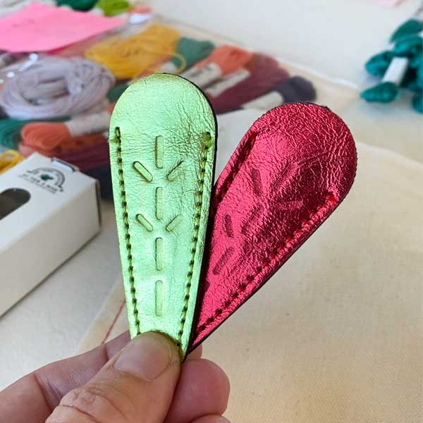 Red and Green Metallic Scissor Sheaths