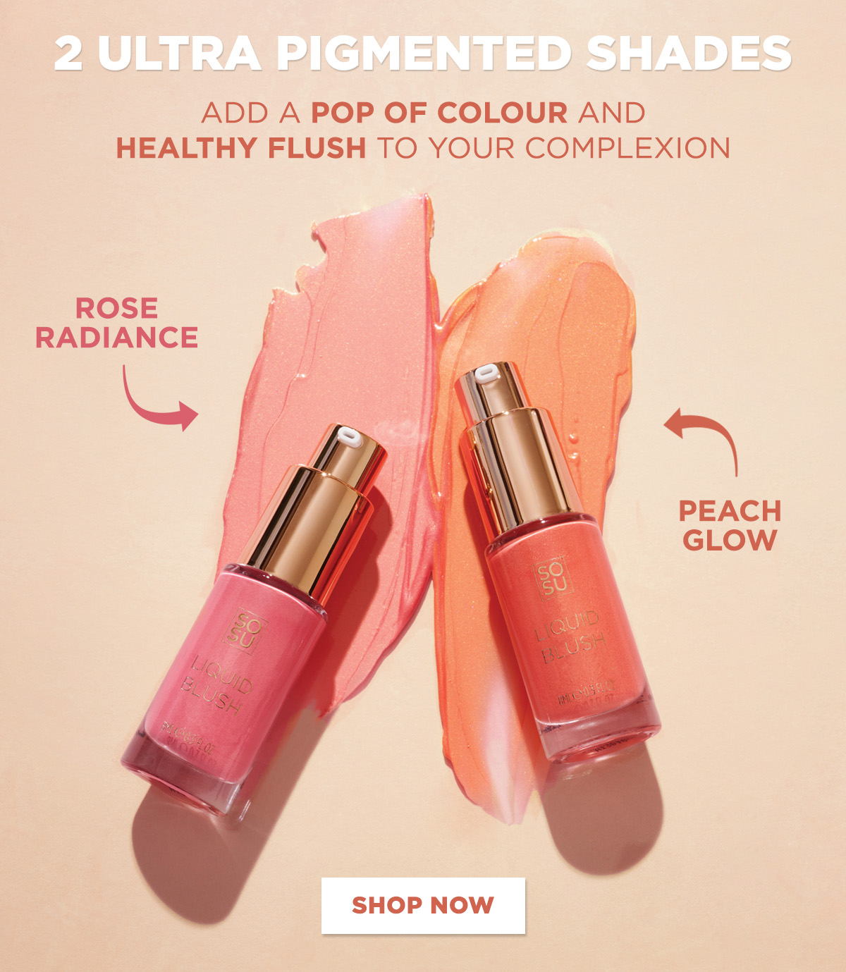 Add a pop of colour with ... our NEW Liquid Blush! - SOSU Cosmetics