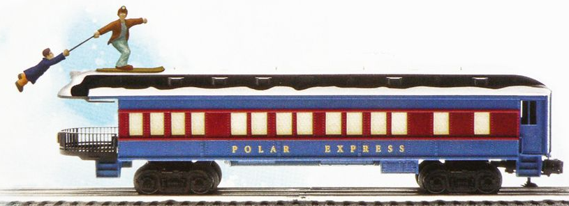 Lionel #685400 Polar Express Skiing Hobo Observation Car