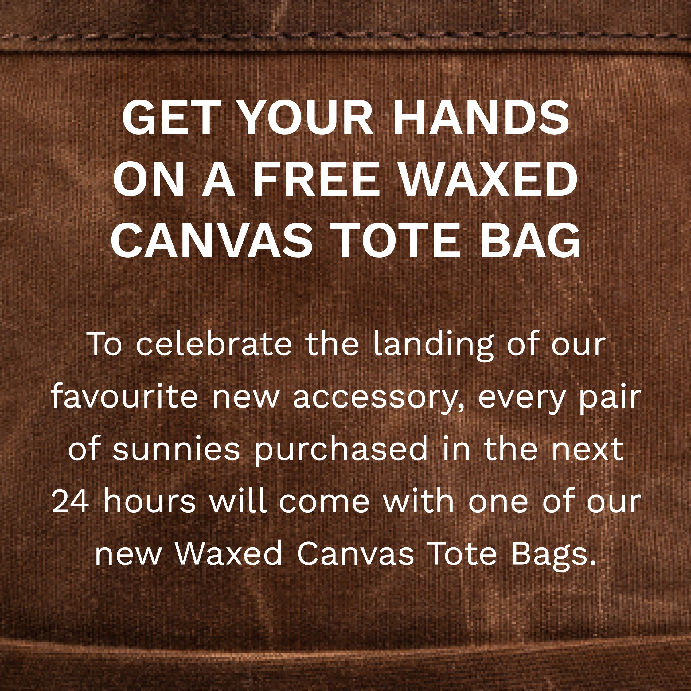 WIN A FREE OTIS WAXED CANVAS TOTE BAG - OTIS Eyewear