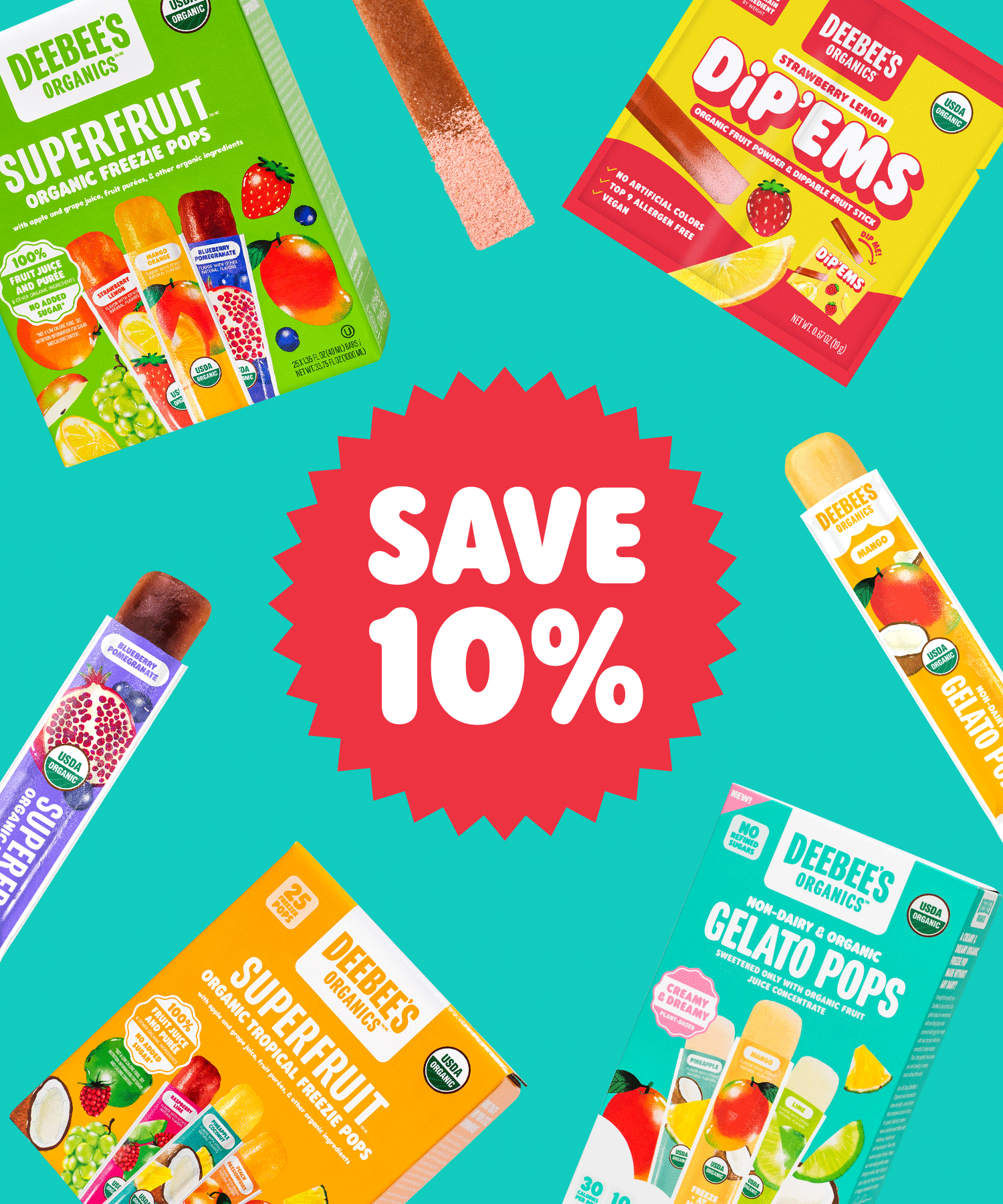 DeeBee's Organics Superfruit Freeze Pops & Frozen Treats | Shop Products