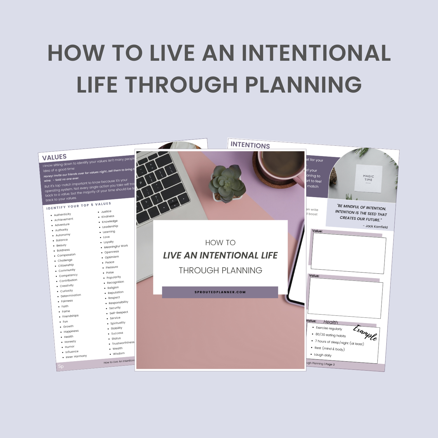 Intentional - Sprouted Planner