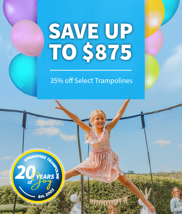 35% OFF TRAMPOLINES