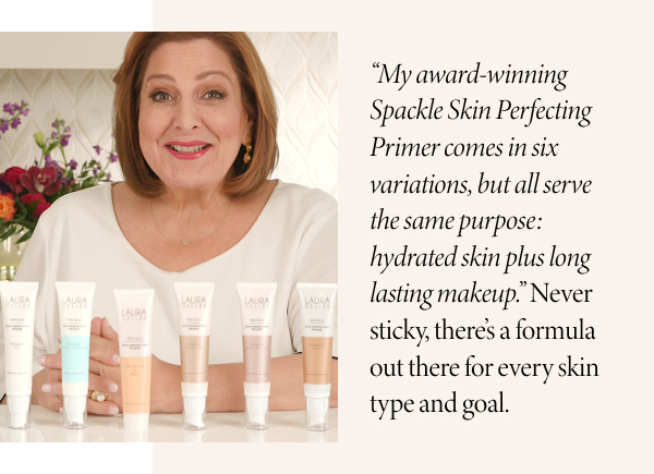 “My award-winning Spackle Skin Perfecting Primer comes in six ...