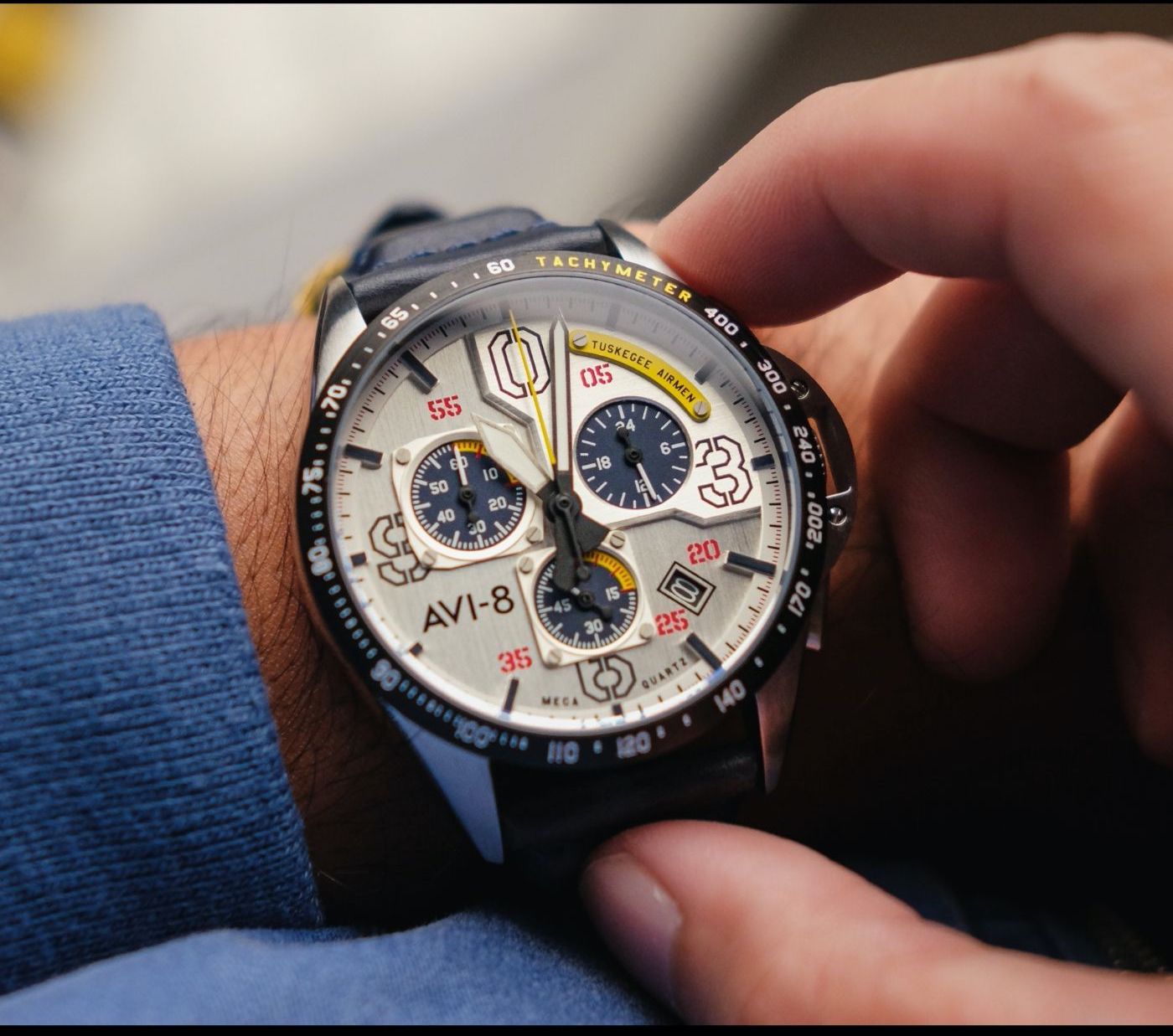 Closer look at the P-51 Mustang Tuskegee Airmen LIMITED EDITION from AVI-8 | WatchinTyme