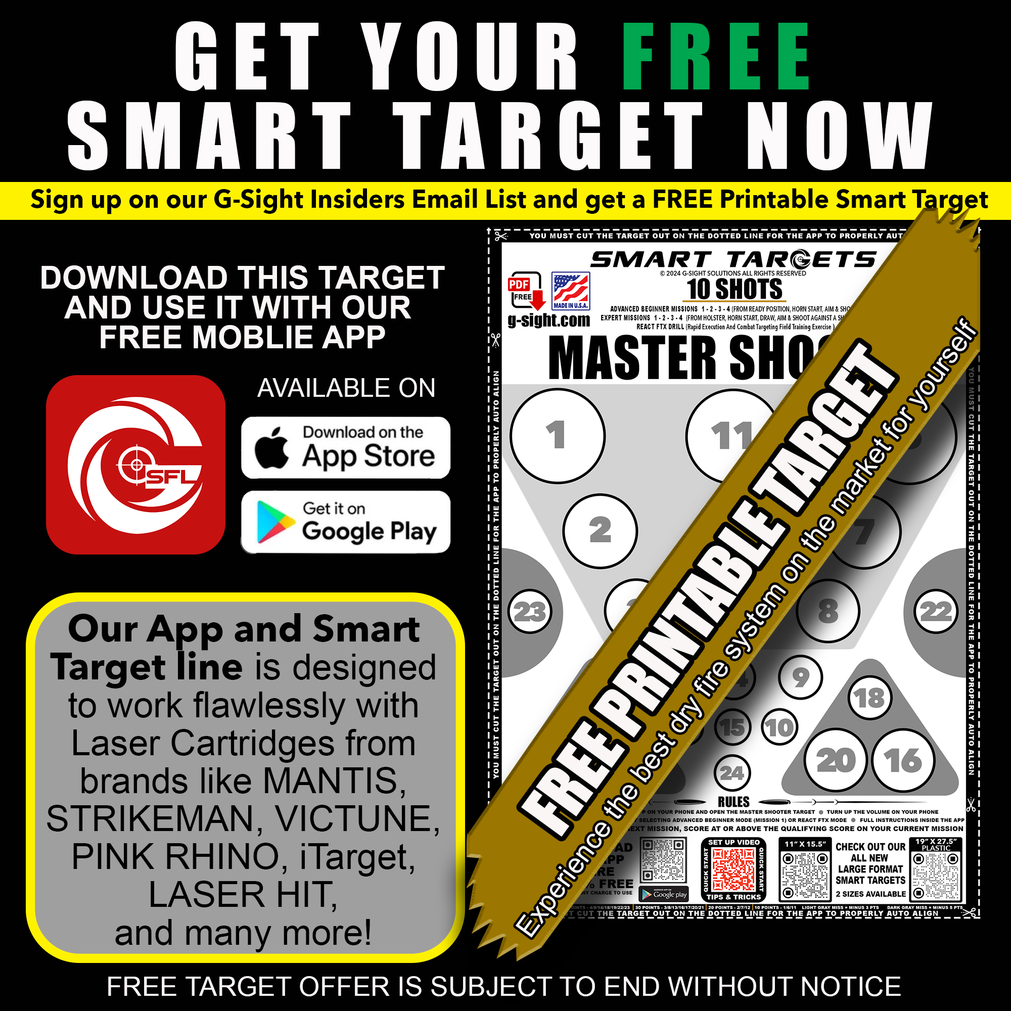 FREE MASTER SHOOTER SMART TARGET SIGN UP – G-Sight