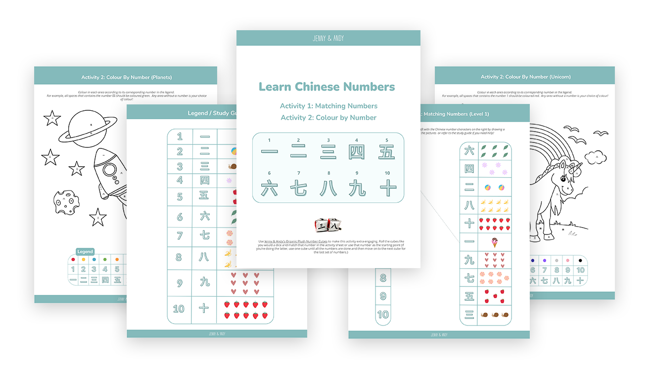 Learn Chinese Numbers - FREE Activities! – Jenny & Andy