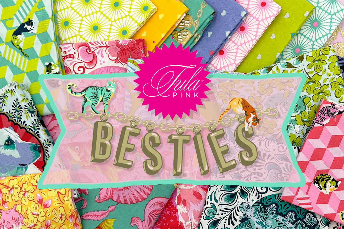 Besties Tula Pink by Free Spirit Fabrics