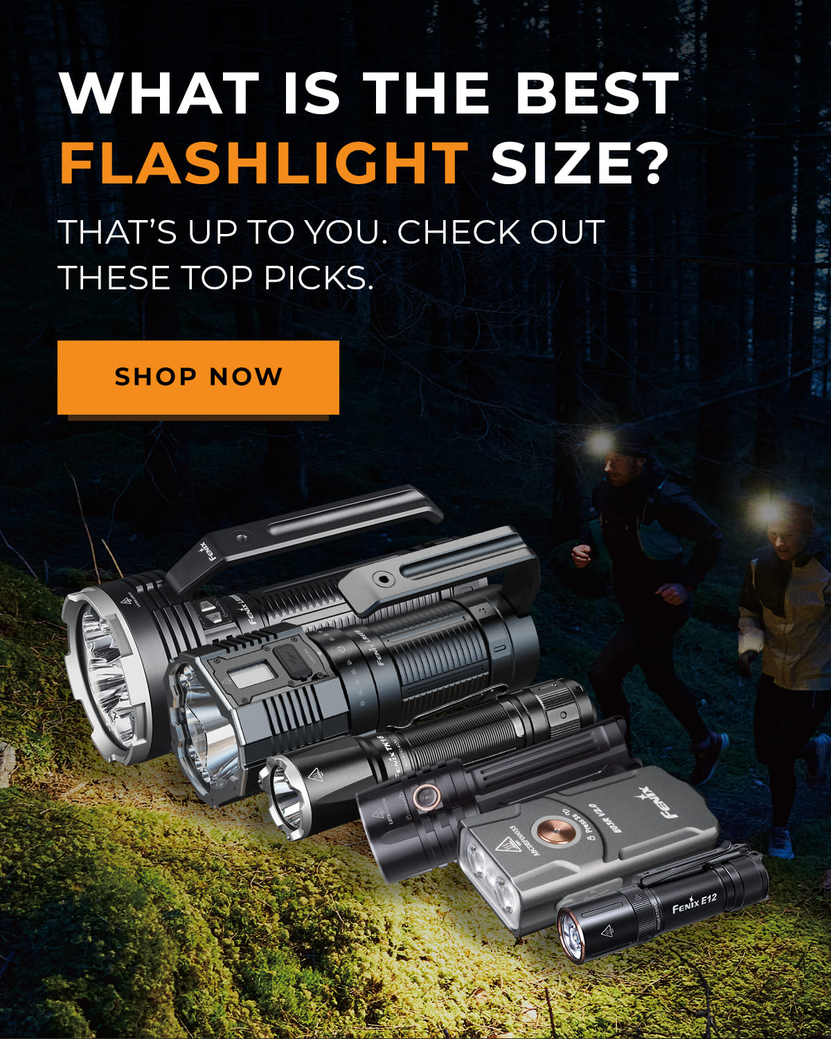 What size 🔦 do you need? - Fenix Store