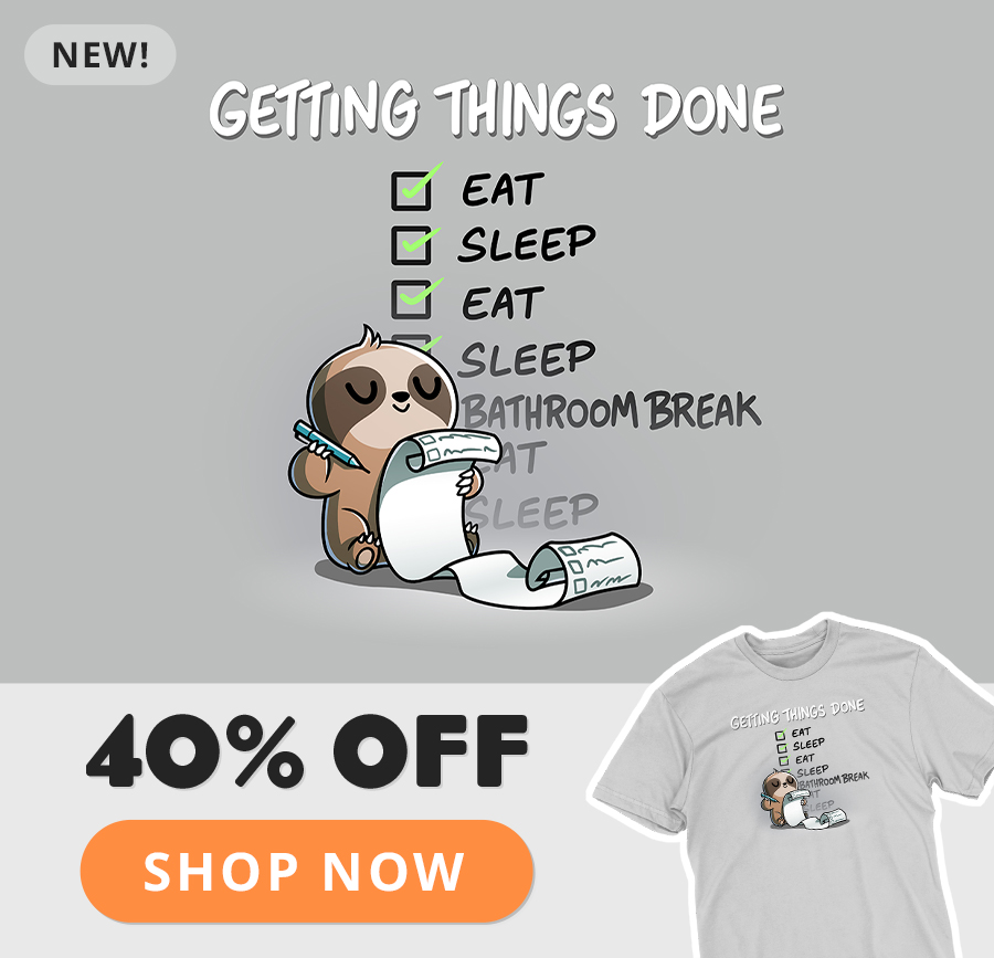 NEW sloth t-shirt! 🦥 - TeeTurtle